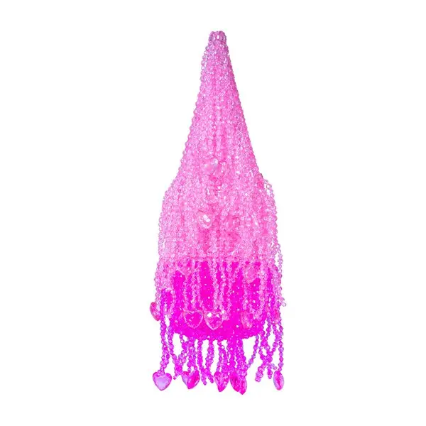 TILLIE BEADS Sweetheart Fringe Beaded Handbag - Pink