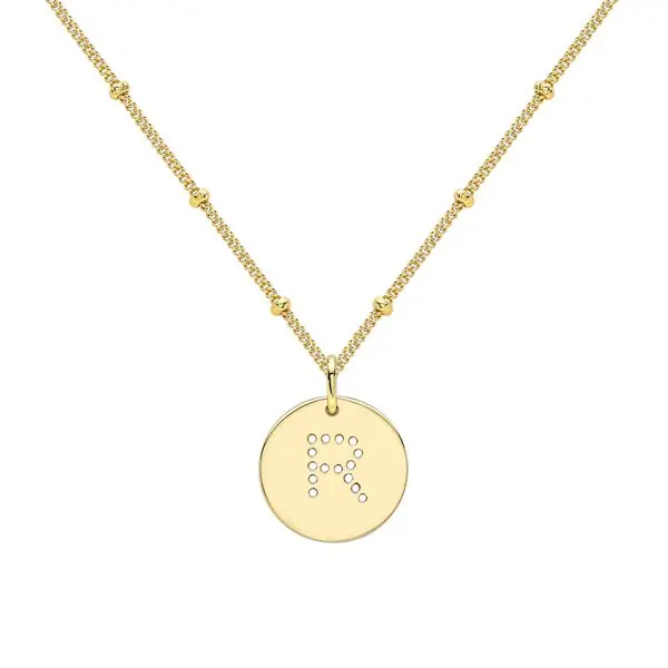 NEOLA DESIGN Alphabet R Necklace