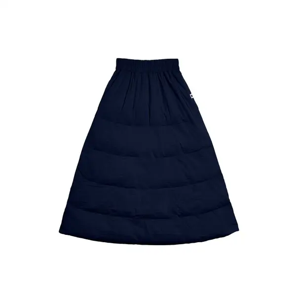 NEW ORCHARD Quilted Vegan Skirt Midi Length