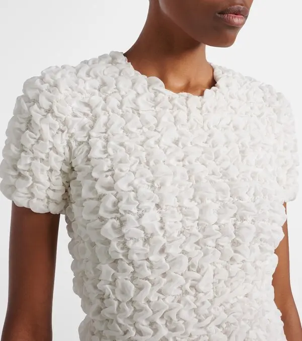 Khaite Polly Silk Chiffon Top