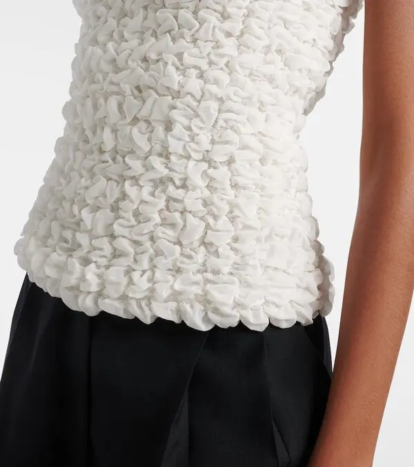 Khaite Polly Silk Chiffon Top
