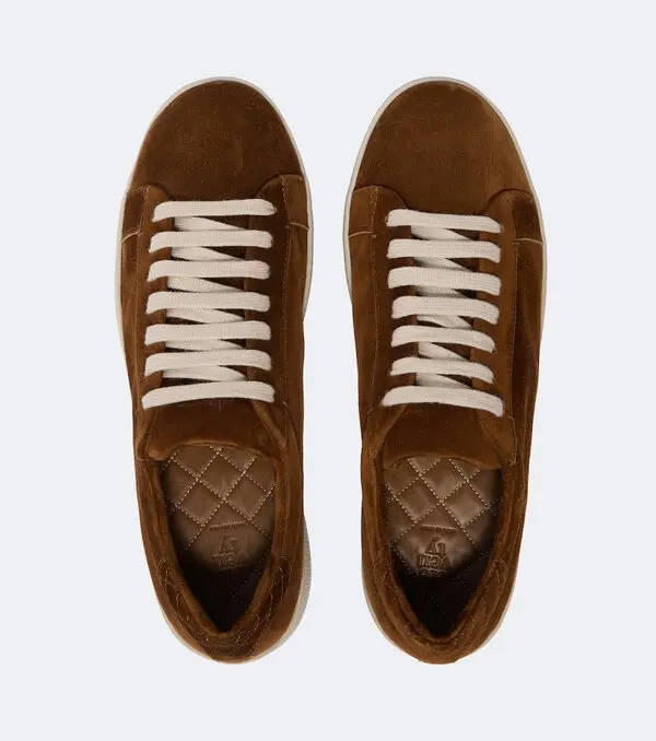 Eleventy Suede Lace-up Sneakers - Brown