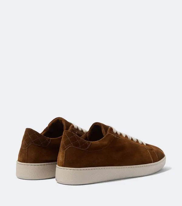 Eleventy Suede Lace-up Sneakers - Brown