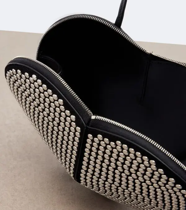 Alaïa Le Cœur Studded Leather Shoulder Bag
