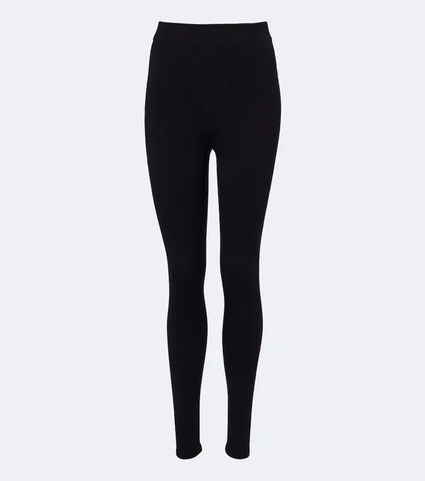 Alaïa Wool-blend Leggings - Black