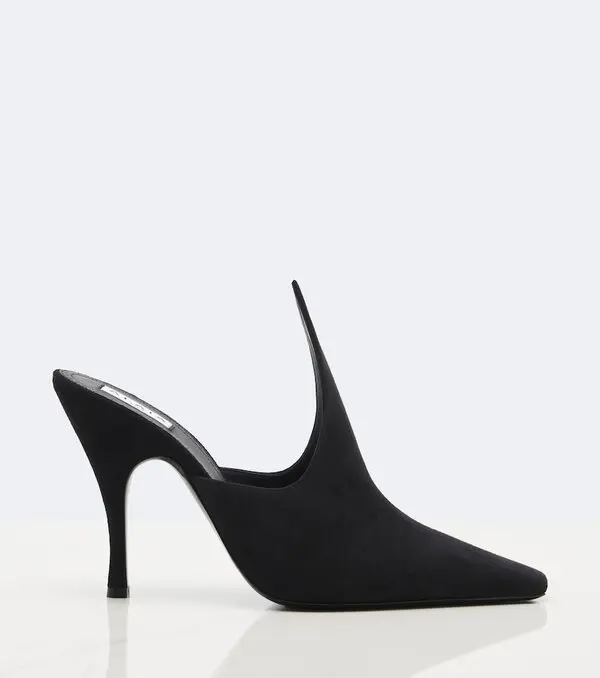Alaïa Suede Pointed Toe Mules