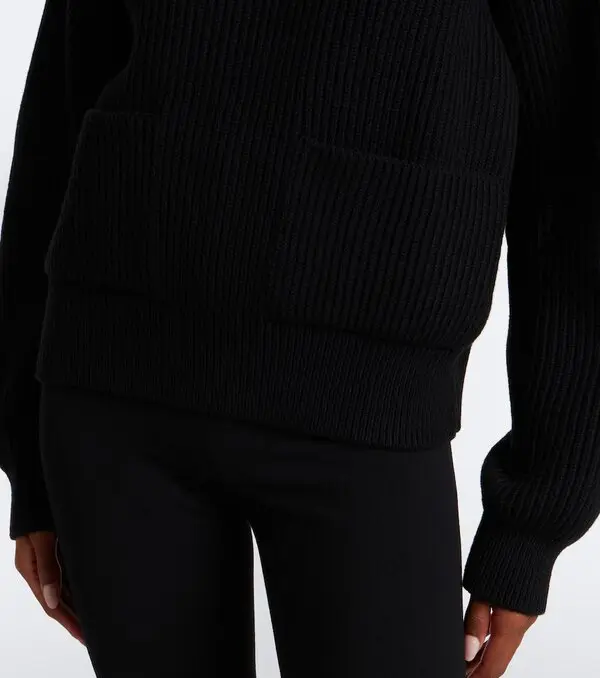 Alaïa Ribbed-knit Wool And Cashmere Sweater