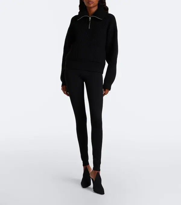 Alaïa Ribbed-knit Wool And Cashmere Sweater