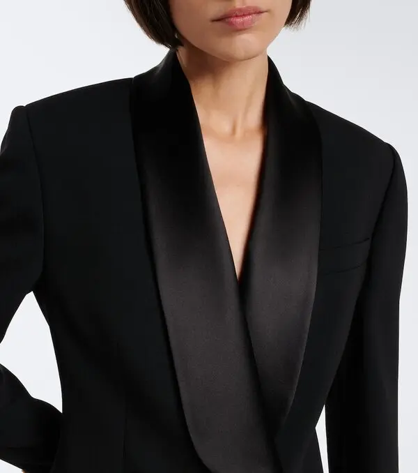 Versace Embellished Wool Tuxedo Jacket