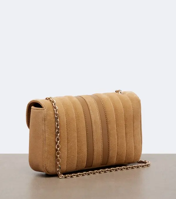 Gucci Gg Marmont Mini Suede Shoulder Bag