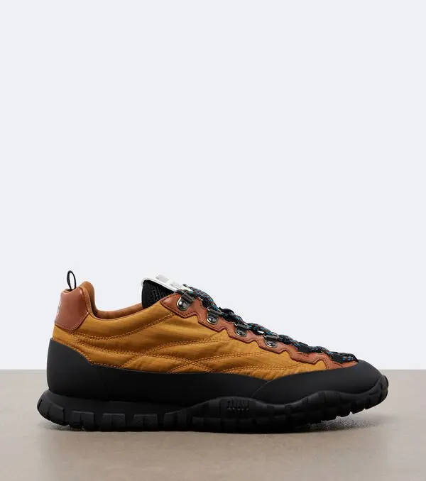 Miu Miu Leather-trimmed Sneakers