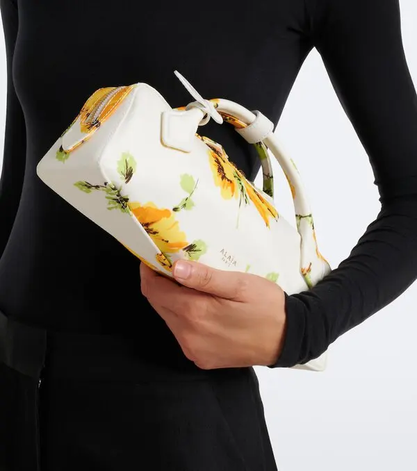 Alaïa Le Teckel Floral Top-handle Bag