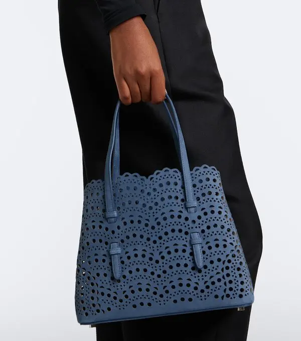 Alaïa Mina 20 Medium Leather Top-handle Bag