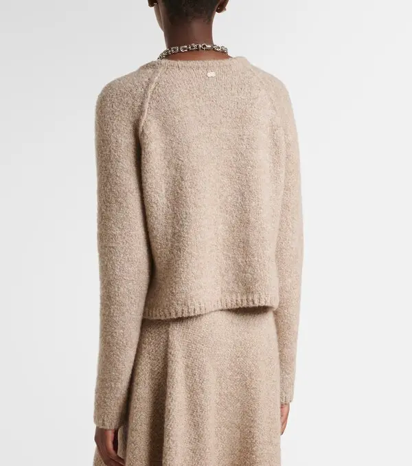 Agnona Cashmere, Silk, And Wool Sweater - Beige