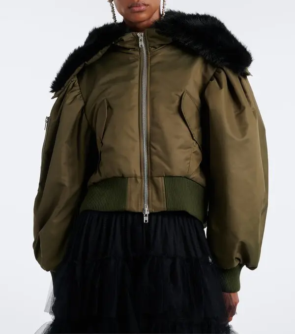 Simone Rocha Padded Hooded Bomber Jacket
