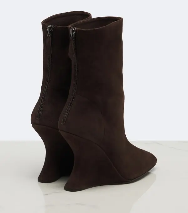 AQUAZZURA Amore Suede Ankle Boots