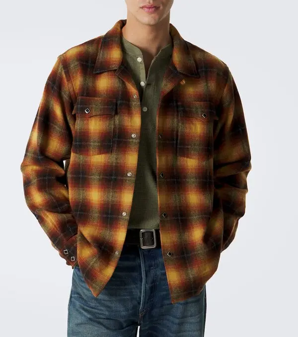 Ralph Lauren Plaid Wool-blend Shirt