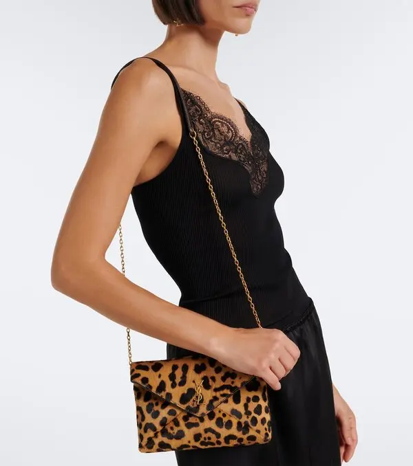 Saint Laurent Cassandre Small Calf Hair Shoulder Bag