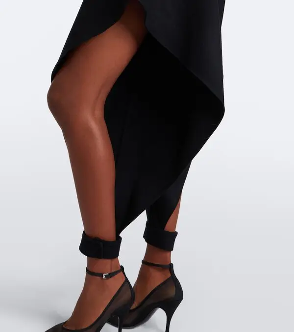 Alaïa Draped Wool-blend Pants