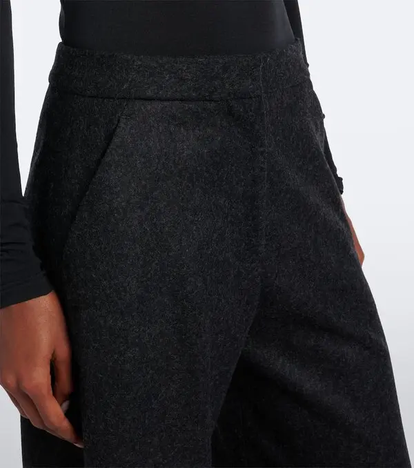 Alaïa Virgin Wool Barrel-leg Pants