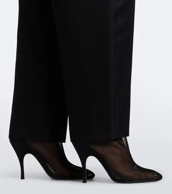 Alaïa Mesh Knee-high Boots
