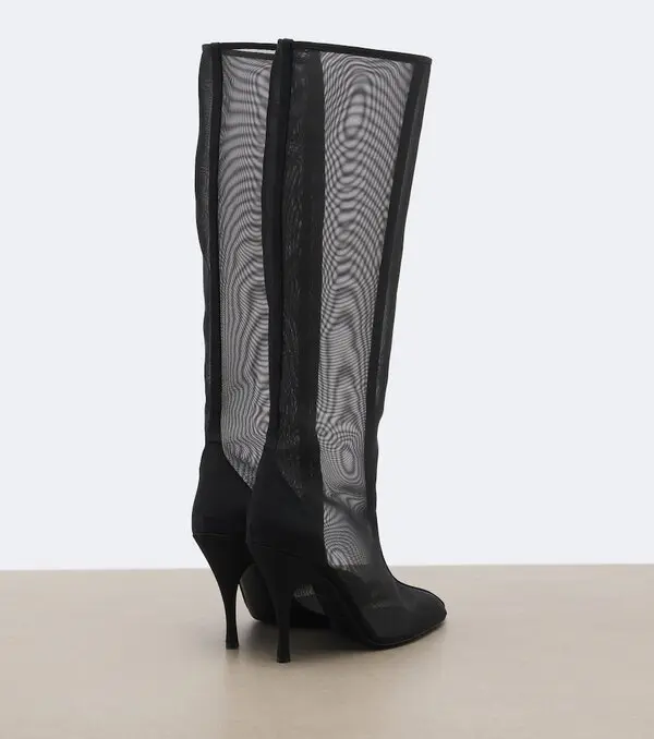 Alaïa Mesh Knee-high Boots