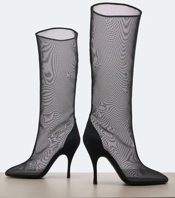 Alaïa Mesh Knee-high Boots