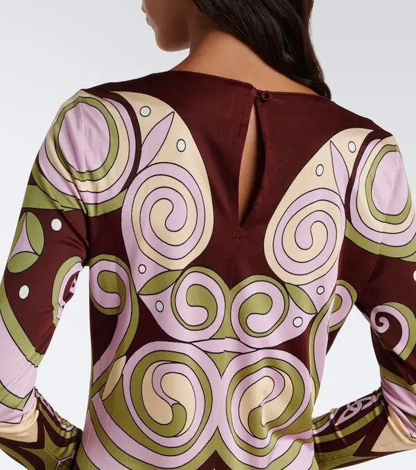La DoubleJ Kells Swirl Jersey Maxi Dress