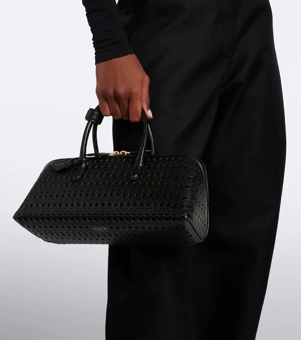 Alaïa Delta Medium Vienne Leather Top-handle Bag