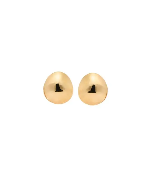Alaïa Dome Medium Stud Earrings - Gold