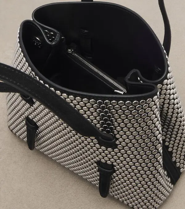 Alaïa Mina 20 Studded Leather Top-handle Bag