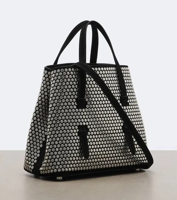 Alaïa Mina 20 Studded Leather Top-handle Bag
