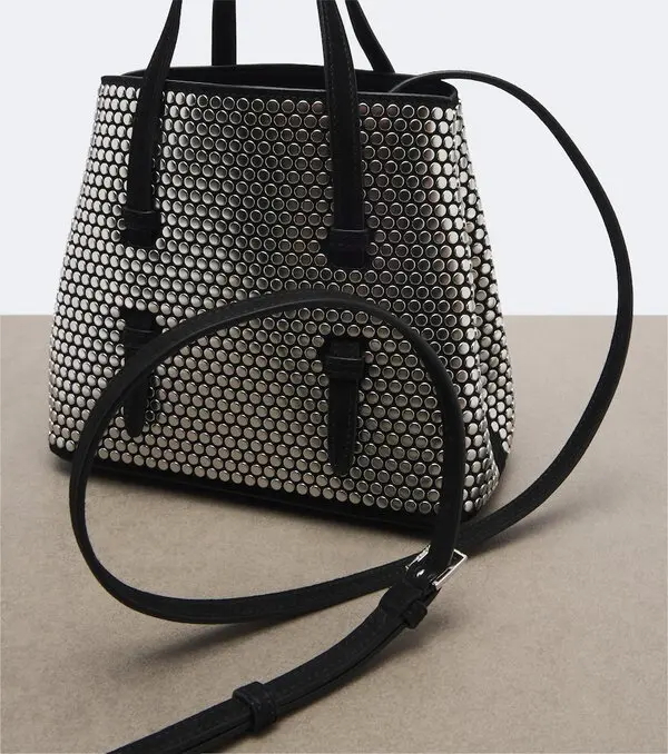 Alaïa Mina 20 Studded Leather Top-handle Bag