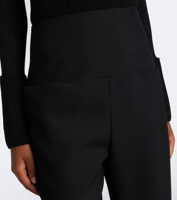 Alaïa Wool Straight Leg Trousers