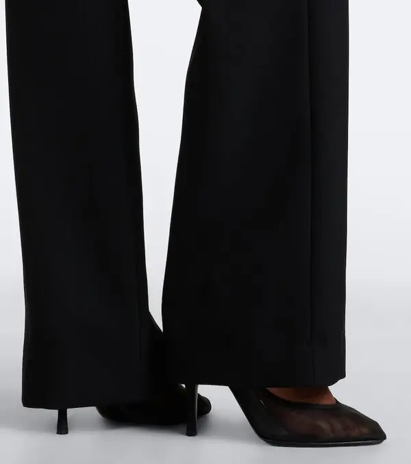 Alaïa Wool Straight Leg Trousers