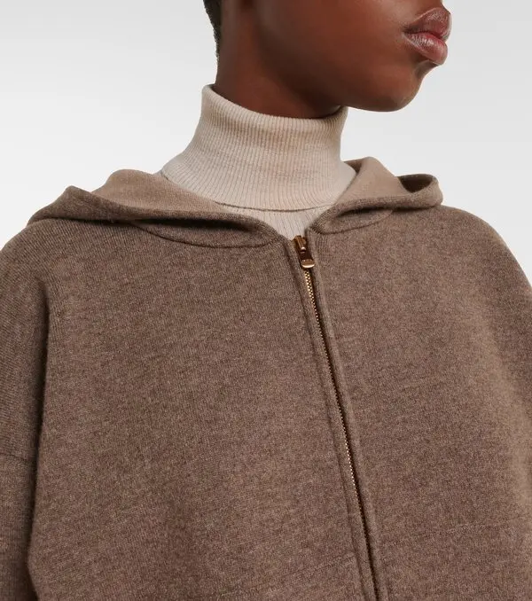 Agnona Cashmere, Wool, And Silk Hoodie