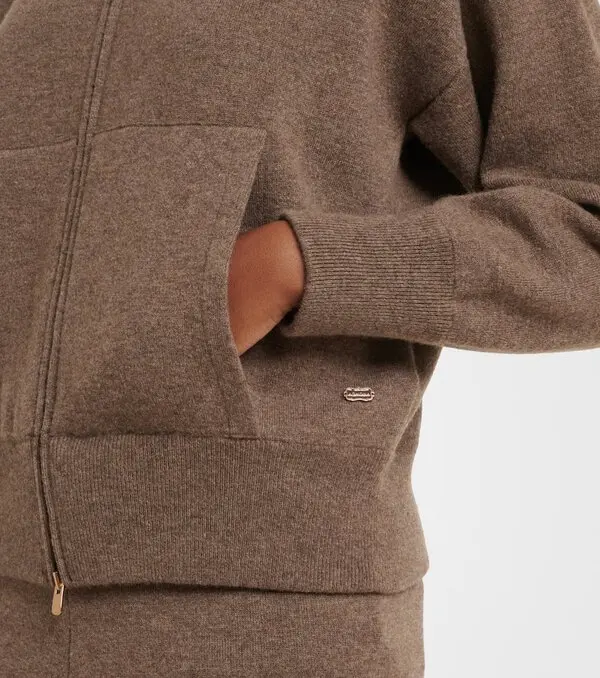 Agnona Cashmere, Wool, And Silk Hoodie
