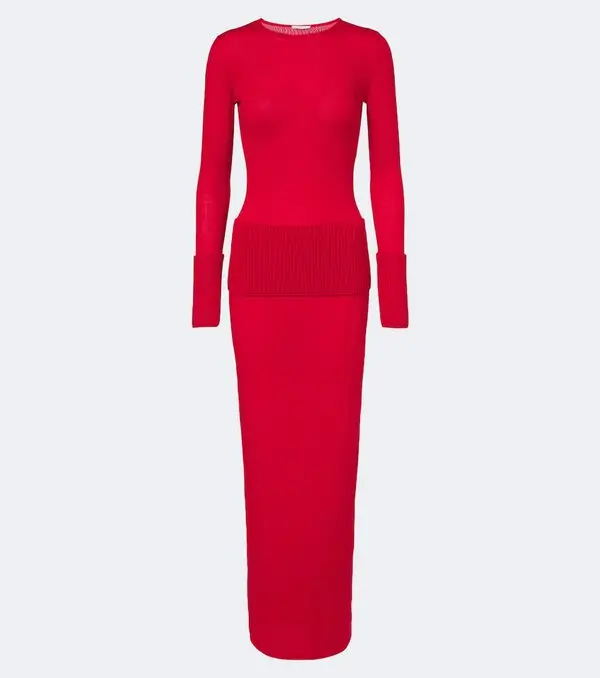 Alaïa Wool Maxi Dress