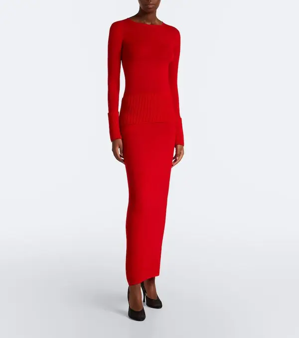 Alaïa Wool Maxi Dress