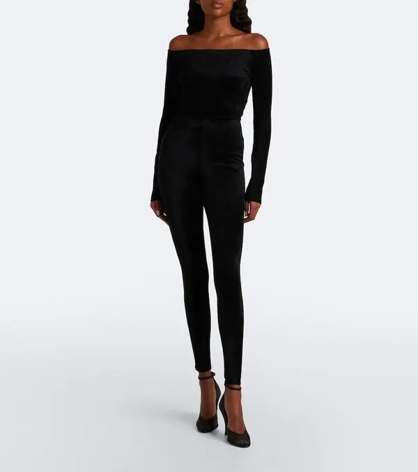 Alaïa Velvet Leggings