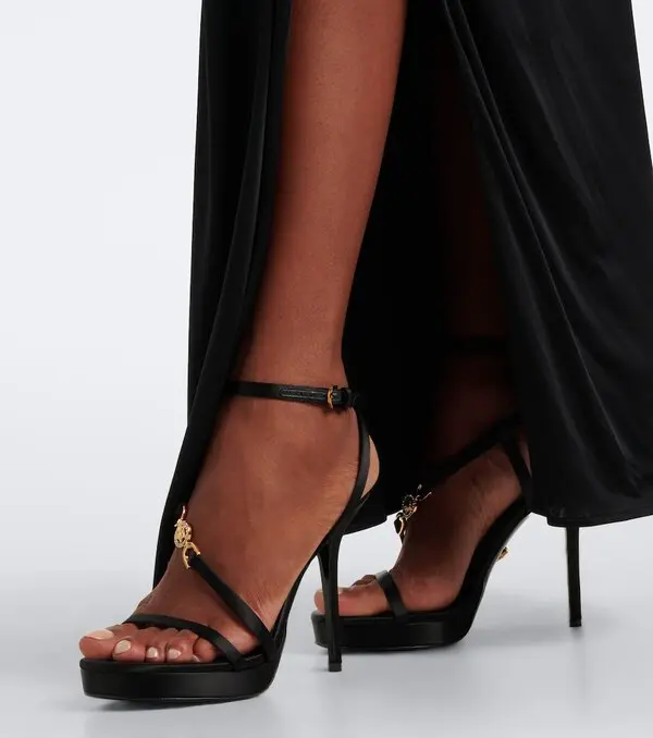 Versace Medusa '95 Satin Platform Sandals