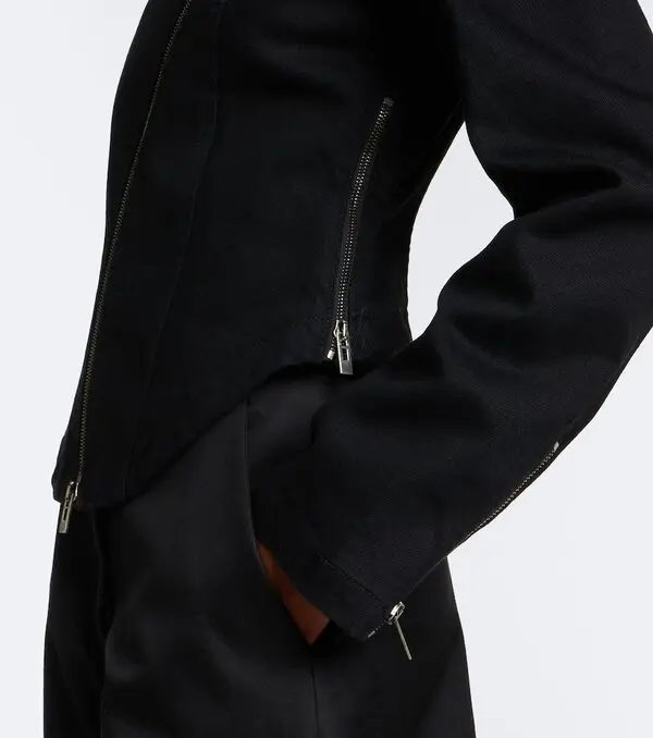 Alaïa Denim Biker Jacket