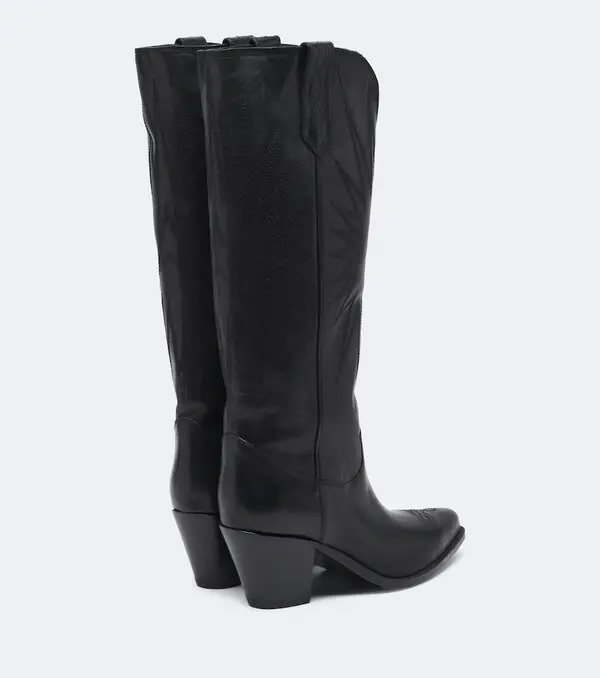 GOLDEN GOOSE 70' Wish Star Leather Cowboy Boots