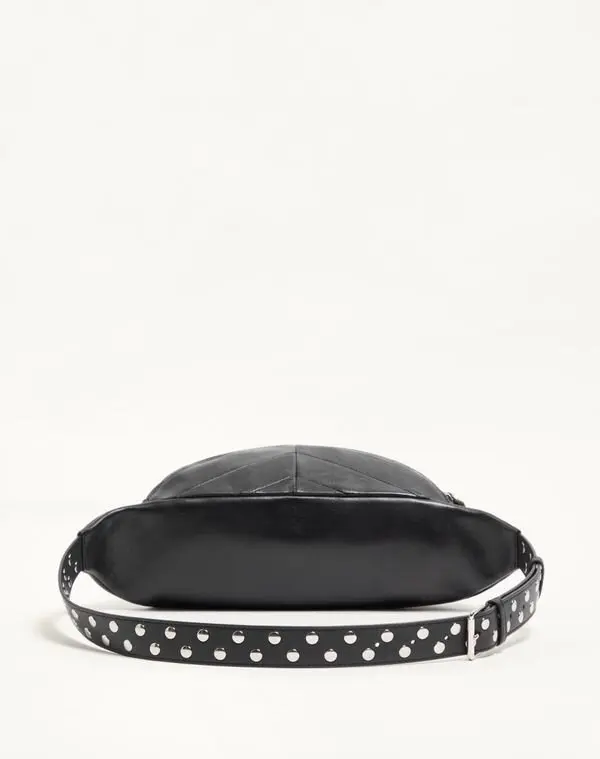 Valentino Garavani Jean Bum Bag In Patchwork Nappa Leather With Chevron Pattern
