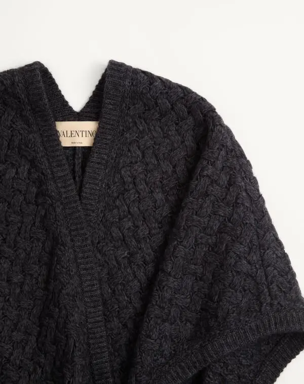 Valentino Garavani Wool And Mohair Poncho