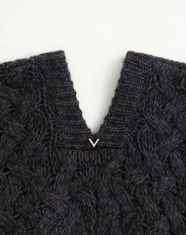Valentino Garavani Wool And Mohair Poncho