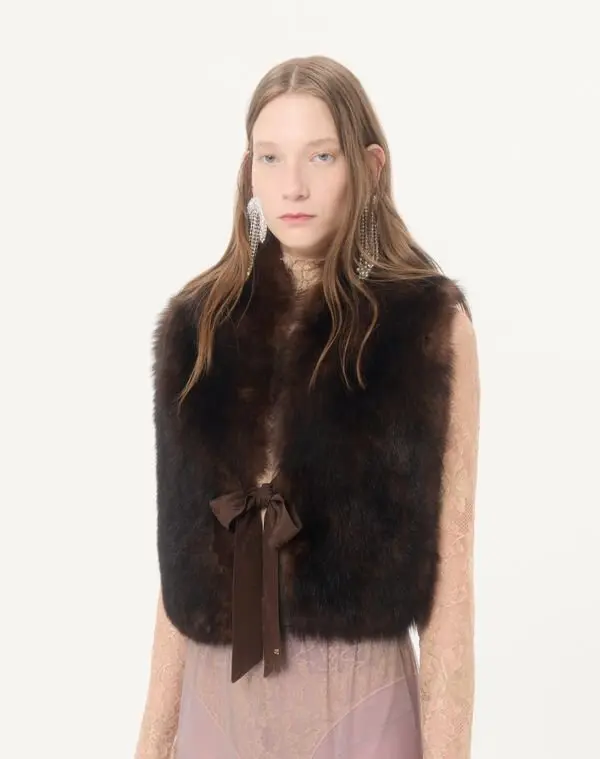 Valentino Garavani Lamb Fur Scarf