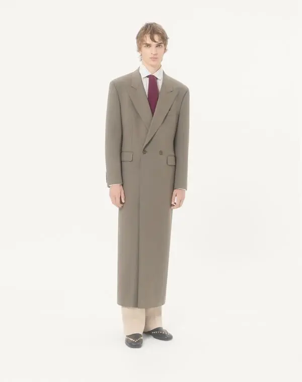 Valentino Garavani Diagonal Wool Bootcut Trousers
