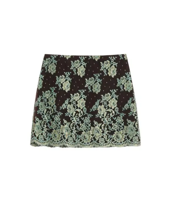 Valentino Garavani Short Lace Skirt