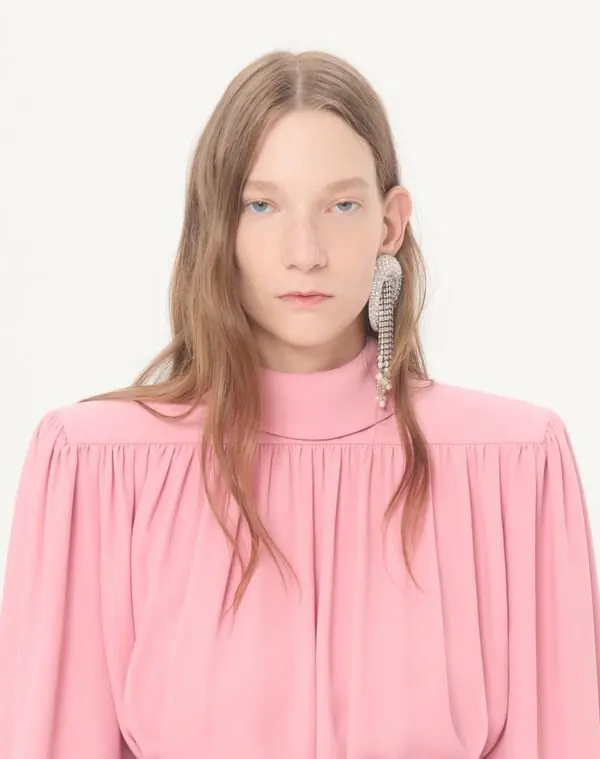 Valentino Garavani Cady Couture Pleated Top